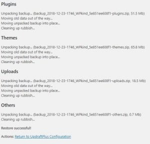 How to Take a Wordpress Backup - WPkind
