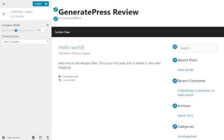 GeneratePress Review - The Best Theme In WordPress History - WPkind