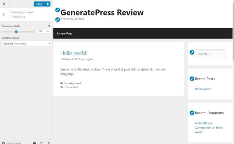 GeneratePress Review - The Best Theme In WordPress History - WPkind