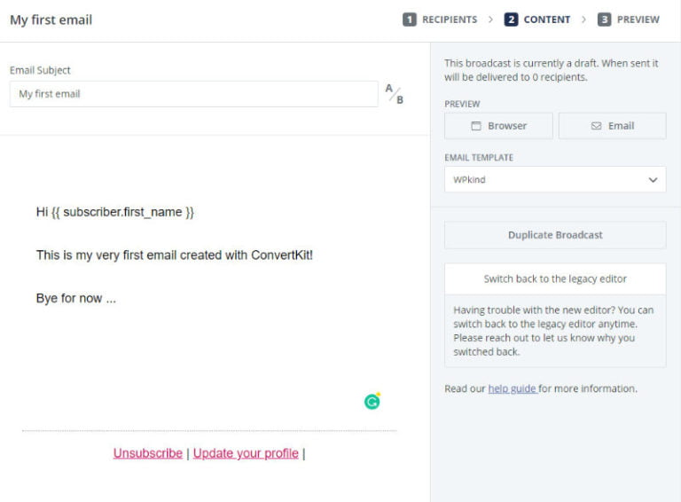 How To Start A Mailing List With ConvertKit - WPkind