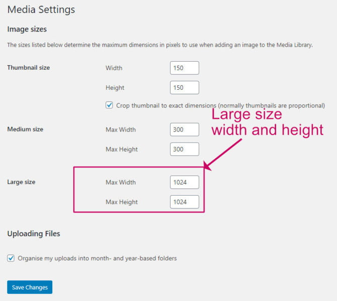 How To Set The WordPress Featured Image Size - WPkind