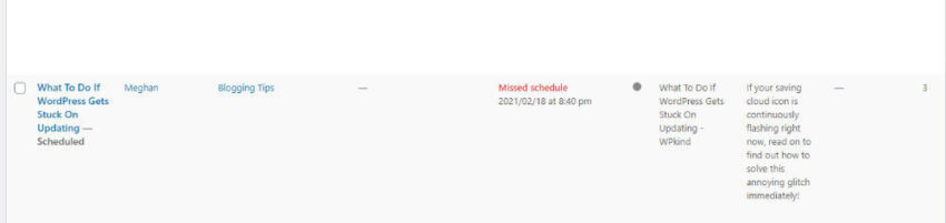 How To Avoid Missed Scheduled Posts - WPkind